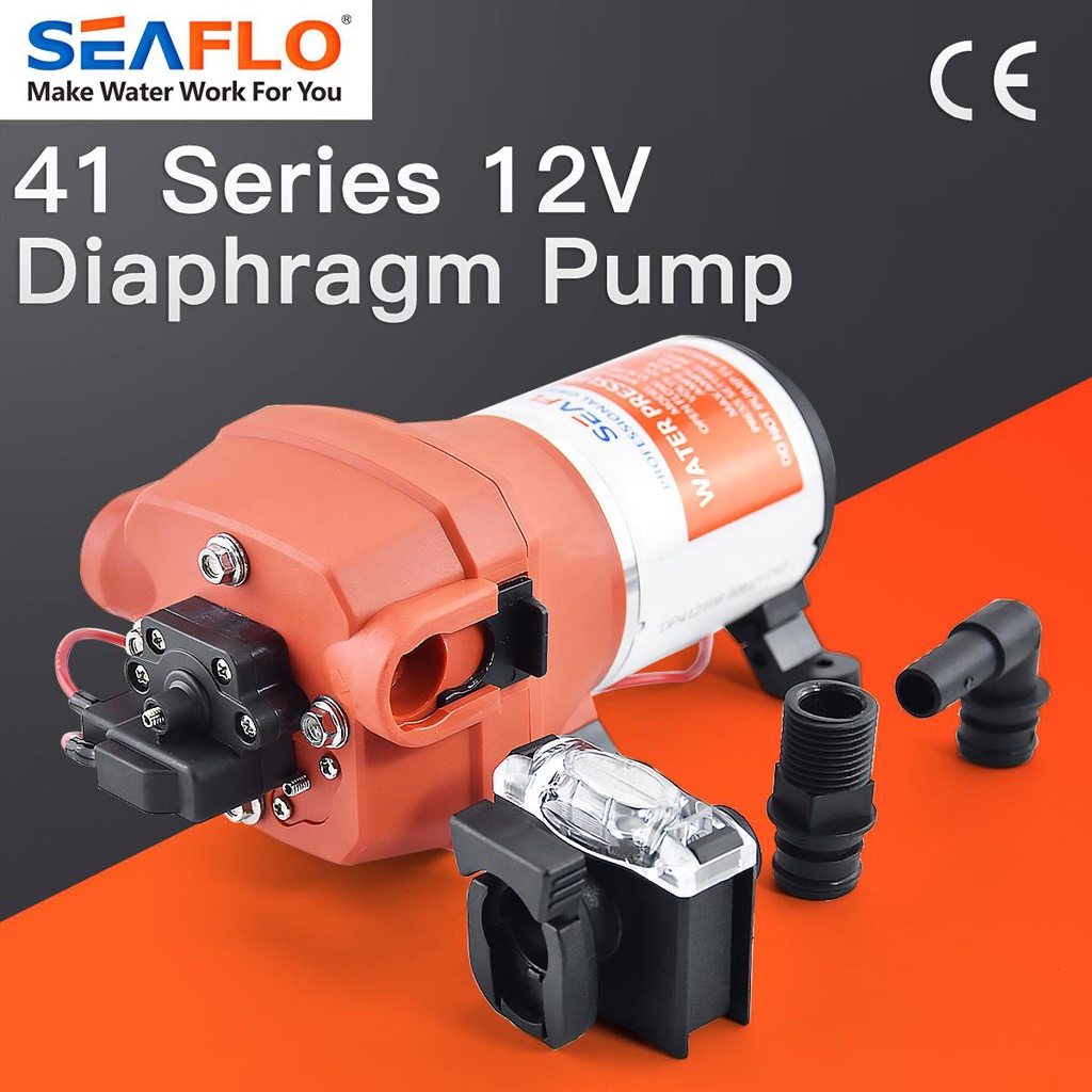 SEAFLO 3.0 GPM 45 PSI Automatic Marine Water Diaphragm Pump 12V Self ...