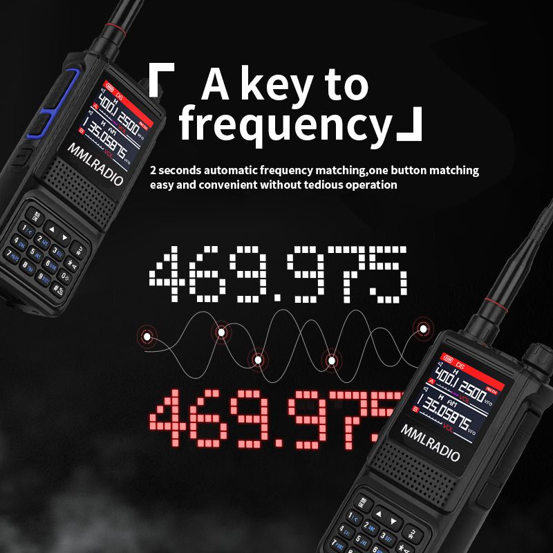 Two Way Cb Radio Uhf Vhf FRS PMR446 Ham Transceiver Long Range Device ...