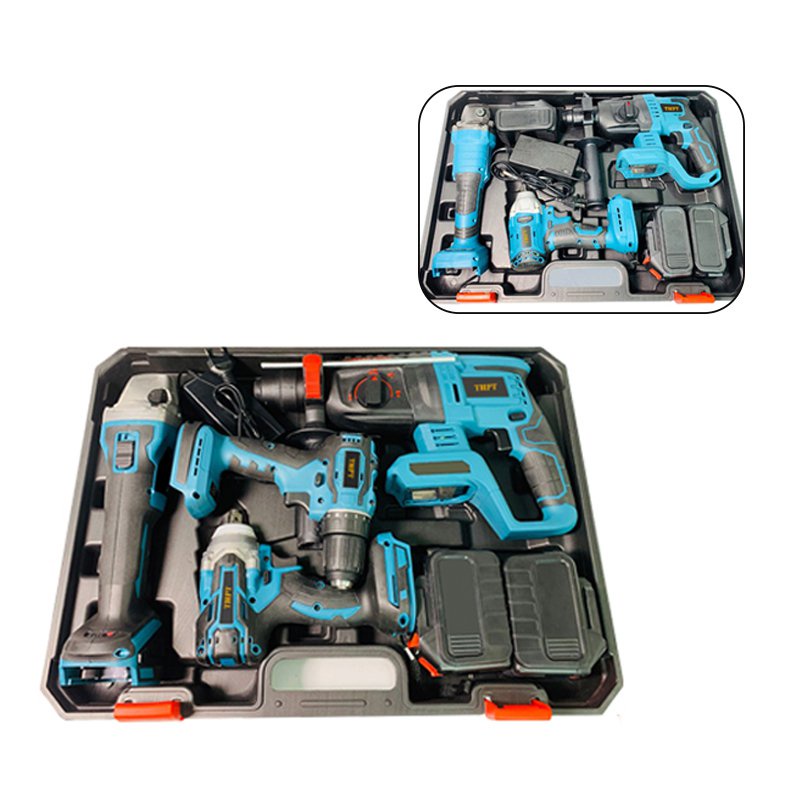 3 4 Kits 21v Grinder Electric Hammer Wrench Cordless Power Drills Combo