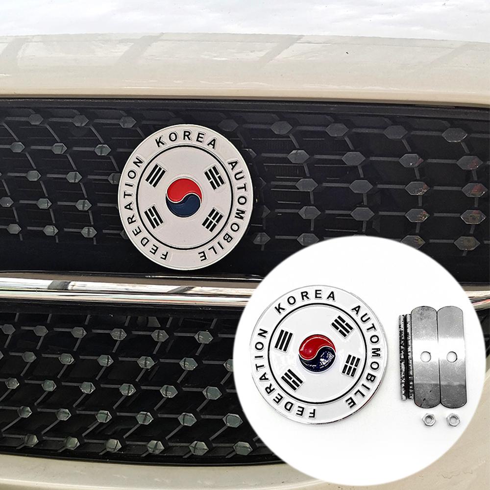 3D Metal Korea National Flag Badge Car Front Grill Grille Emblem ...