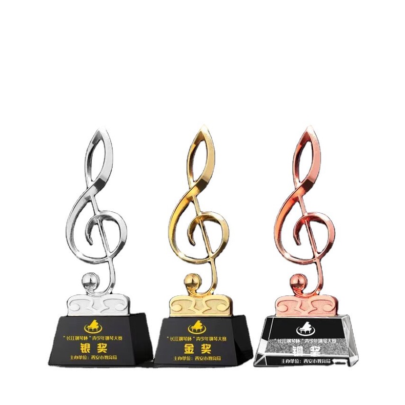 Star Thumb Diamond Award Crystal trophy medal Metal Glass Microphone ...