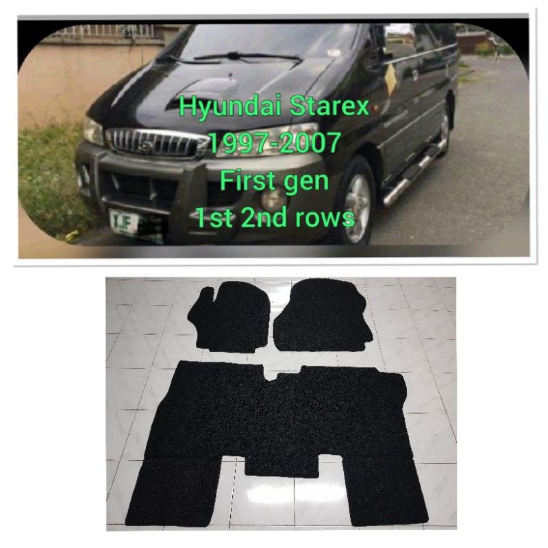⊕☜ Hyundai Starex 1997-2007 nomad rubber car mat with piping Starex ...