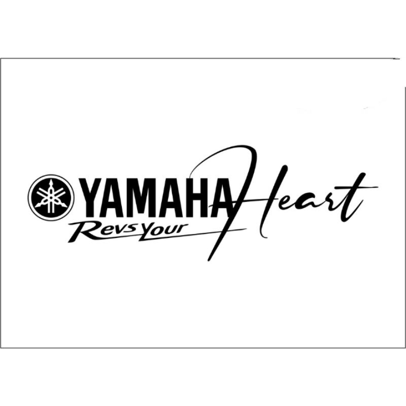 yamaha revs your heart sticker laminated waterproof | Shopee Philippines