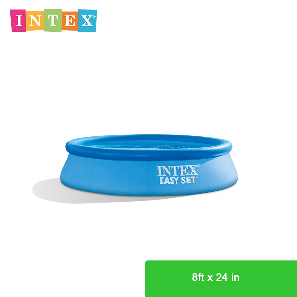INTEX® 28106 Easy Set® Pool, Ages 6+ (8ft x 24 in) | Shopee Philippines