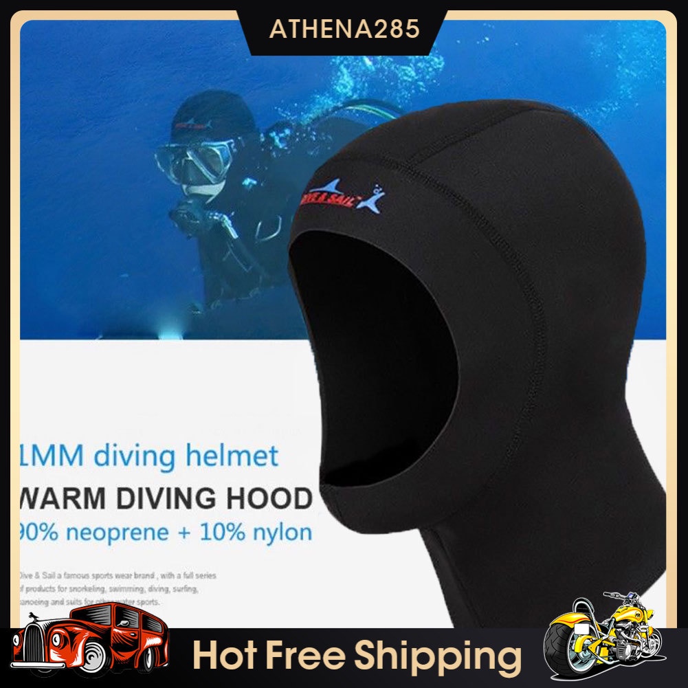 Athena 1MM Neoprene Anti-sun Dive Face Hood Unisex Diving Surfing Sport ...