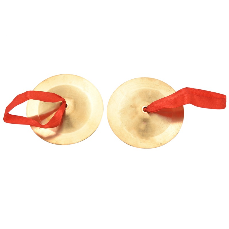 QGVX Set Of 2 Finger Cymbals Mini Chinese Gong Kids Preschool Musical ...