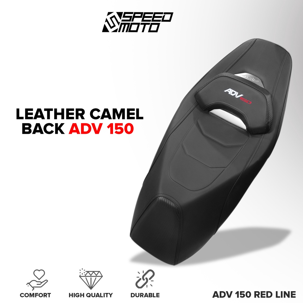 ADV 150 CAMEL BACK SEAT ASSEMBLY WITH EBROID LOGO / LEATHER CAMEL BACK ...