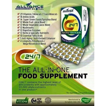 Aim Global C24/7 food supplement (30 Capsule) | Shopee Philippines