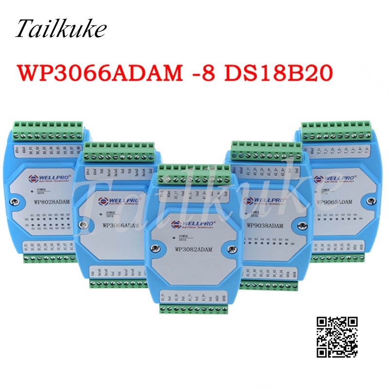 Ds18b20 Temperature Acquisition Module 8 Rs485 Modbus Communication