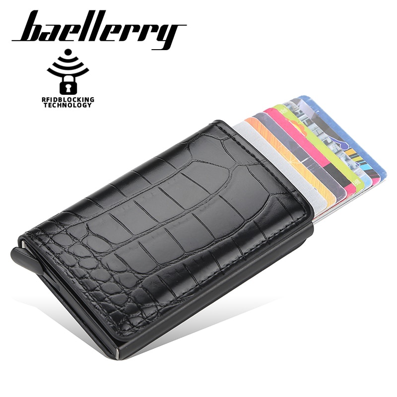New Aluminum Metal Credit Business Mini Card Wallet Man Women Smart ...