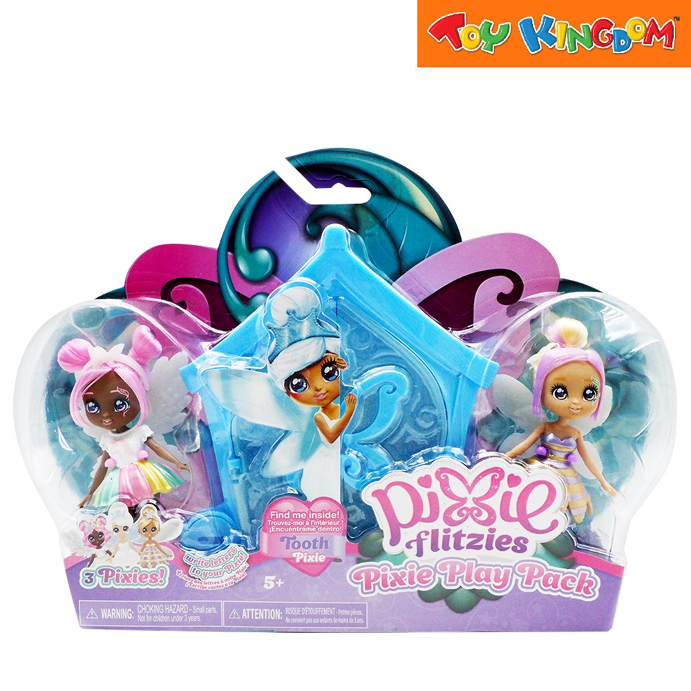 Pixie Flitzies Tooth Pixie 3 Dolls Multipack with House | Shopee ...