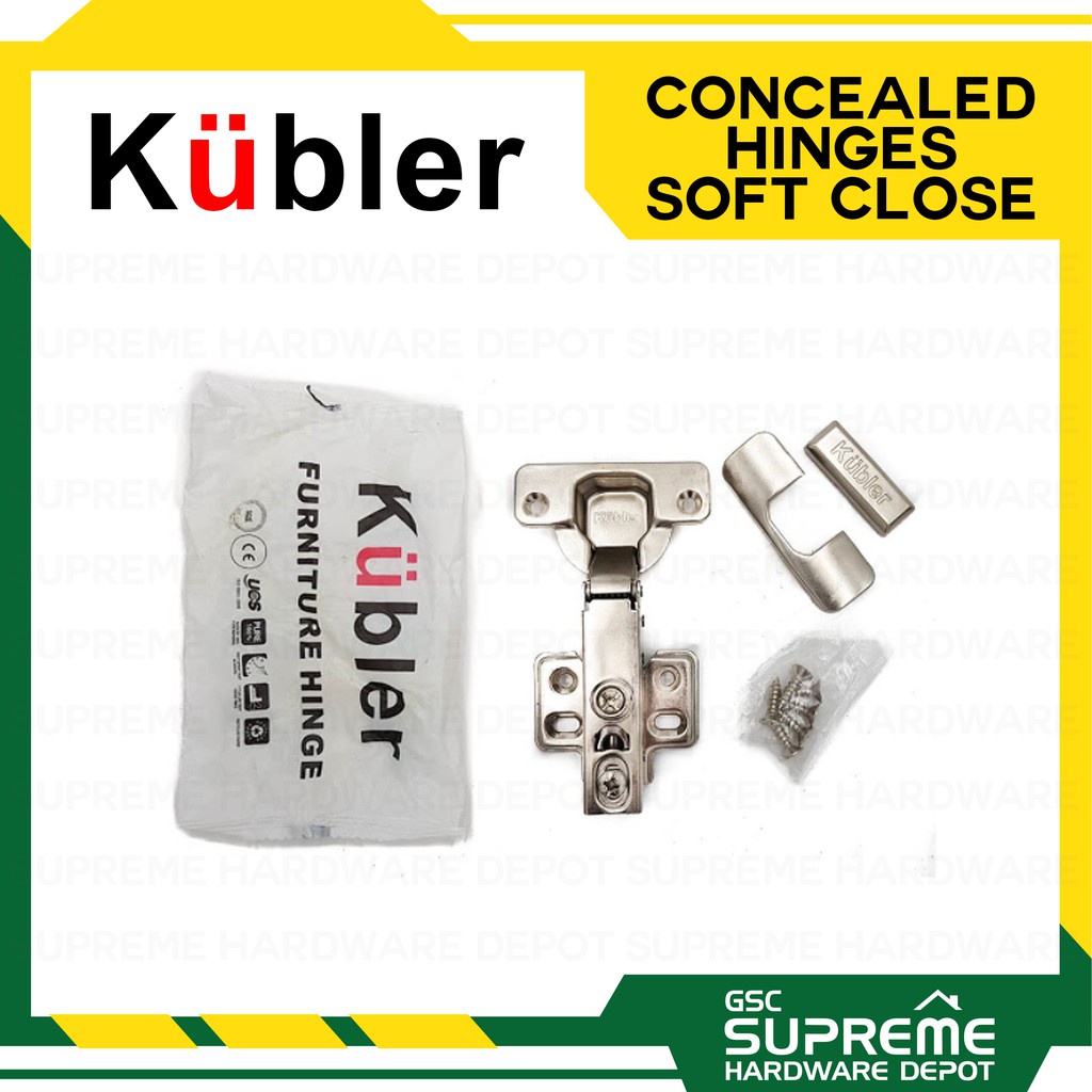 ⊕Kubler Concealed Hinge Hydraulic Soft Close (Full Overlay / Half ...