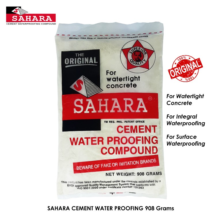 ☢ Original Sahara Cement Water Proofing Compound 908 Grams Watertight ...