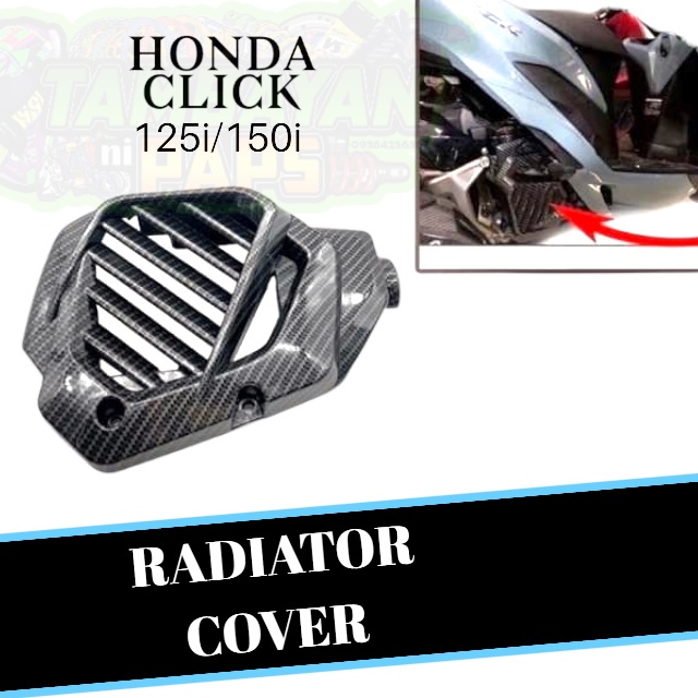 ♕HONDA CLICK 125i/150i V2 GAME CHANGER RADIATOR COVER CARBON FOR CLICK ...