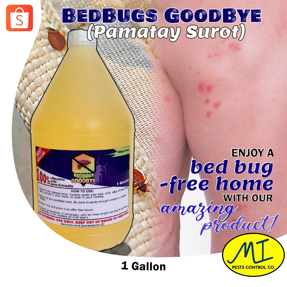 1 Gallon BedBugs GoodBye Pamatay Surot bed bug killer | Shopee Philippines