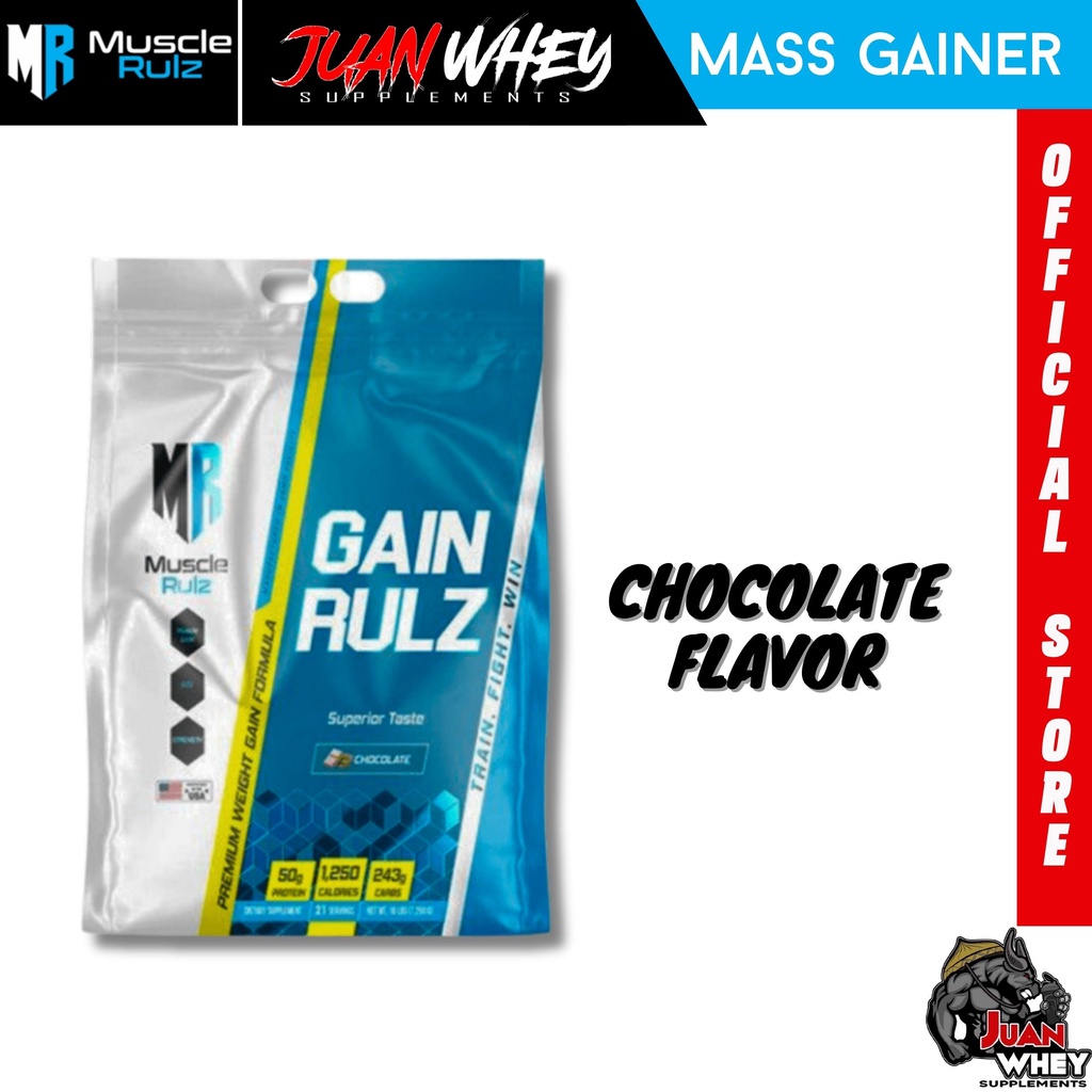 Muscle Rulz - Gain Rulz Mass Gainer 1LB | 2LBS with or without Shaker ...