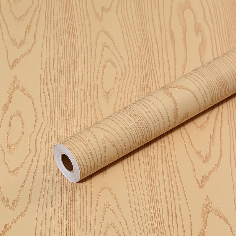 Walnut Wood Grain Sticker Self-Adhesive Door Wooden Door Wardrobe ...