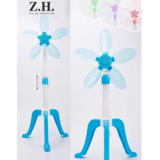 ZH 5 Blades Stand Fan Portable Stand Fan Foldable Stand Fan Electric ...