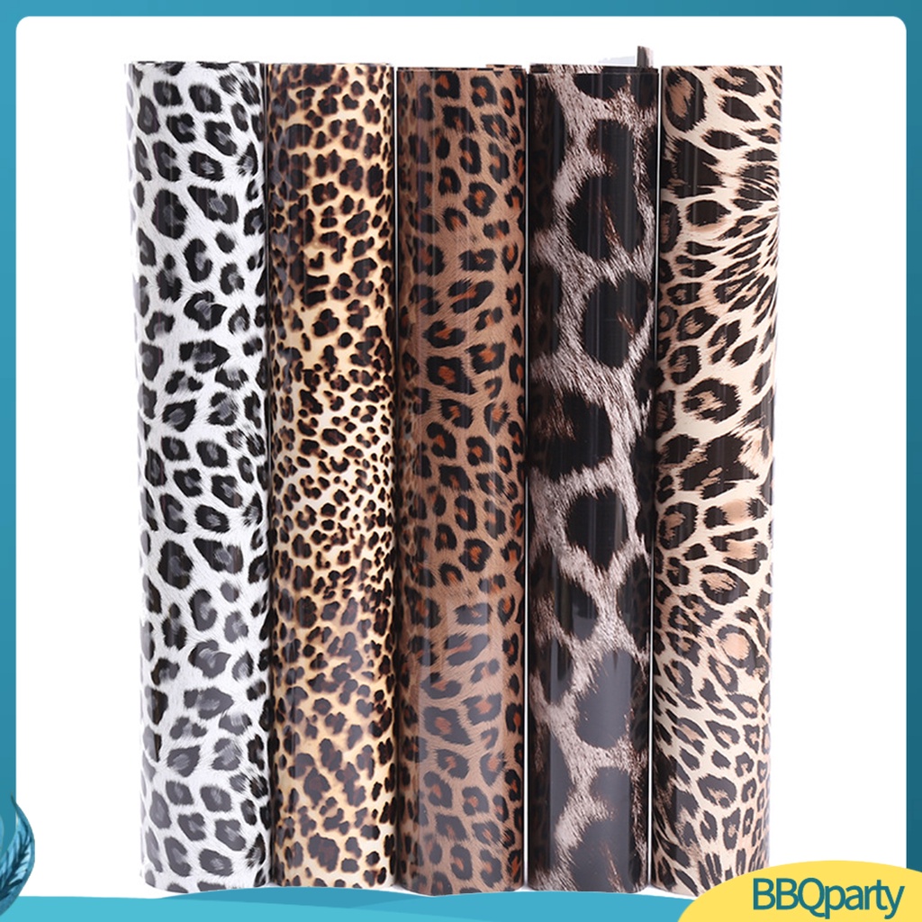 Heat Transfer Vinyl Stylish Decorative PU Leopard Animal Print HTV Heat ...