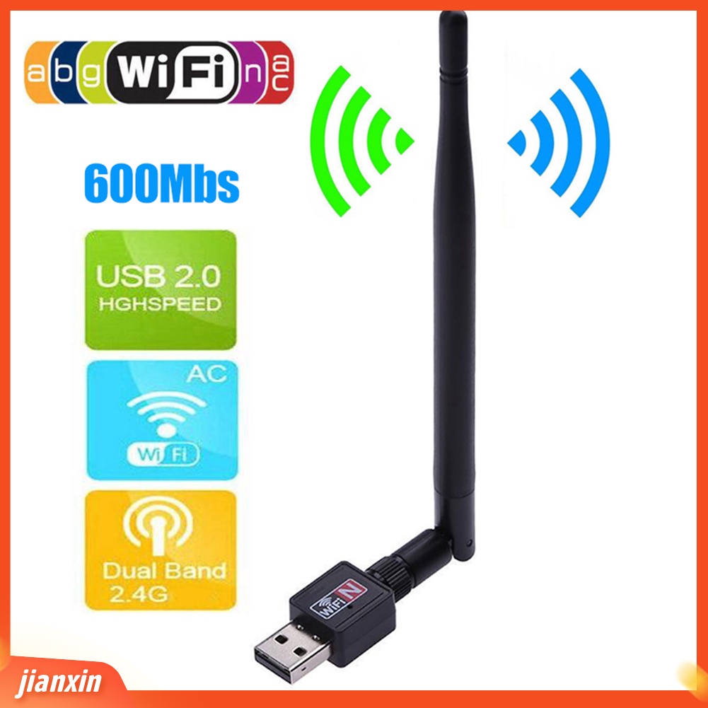Internet Wireless USB WiFi Router Adapter Network LAN Card Dongle with Antenna | Shopee Philippines