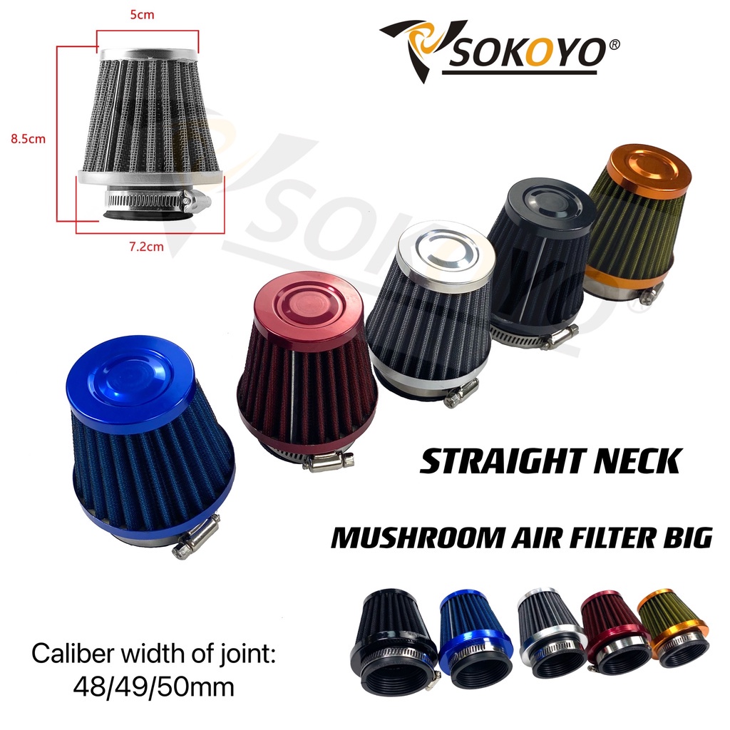 1 pc Universal 48mm 49mm 50mm BIG Mushroom Type Straight Neck Air ...