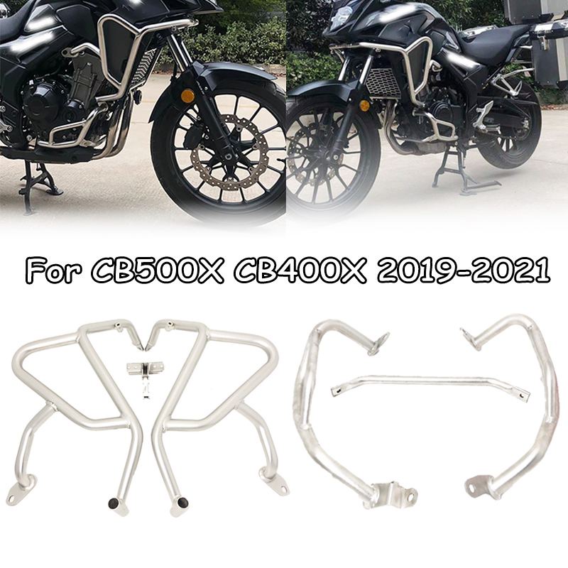 For Honda CB500X CB400X CB 500X 2019 2020 2021 Upper & Lower Crash Bar ...