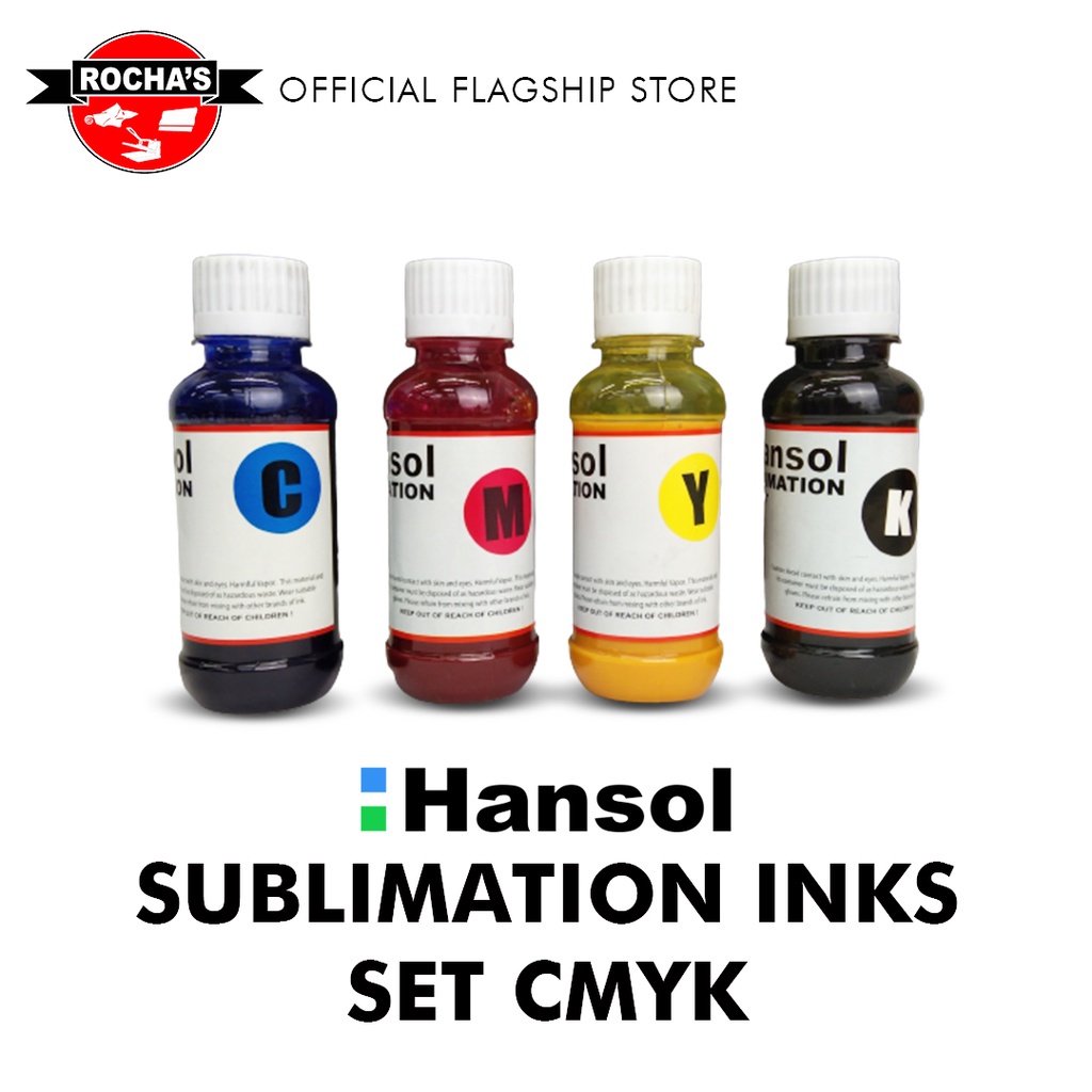 ROCHA'S] HANSOL SUBLIMATION INK 100mL PER SET (CMYK) | Shopee Philippines