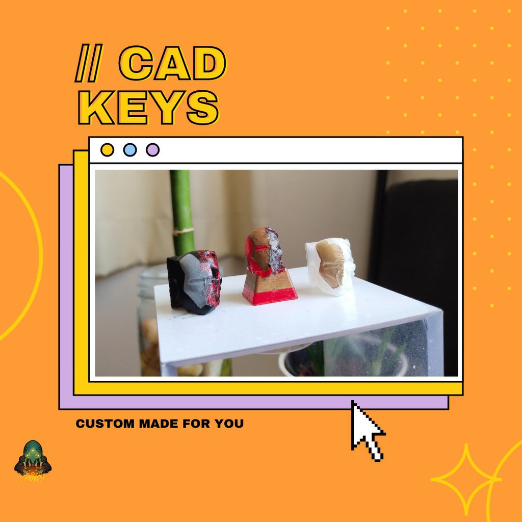 Ironman Battle Damaged FDM Printed Artisan Keycap | Shopee Philippines