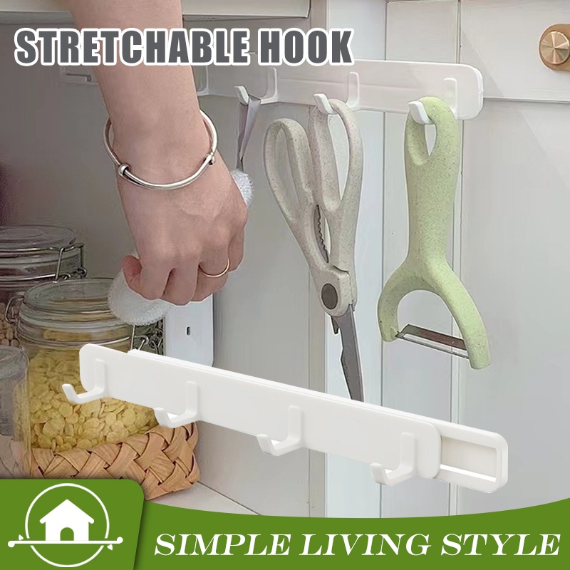 Retractable Hook Pulling Wall Hanger No Punching Adjustable Direction ...