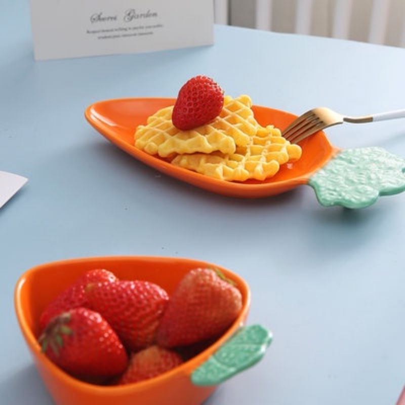 Carrot Design Serving Dish Plate | Shopee Philippines