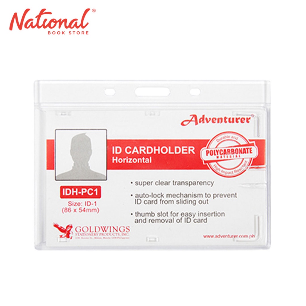 Adventurer ID Protector Vertical Clear Acrylic 65x91Mm IDH PC1 - School ...