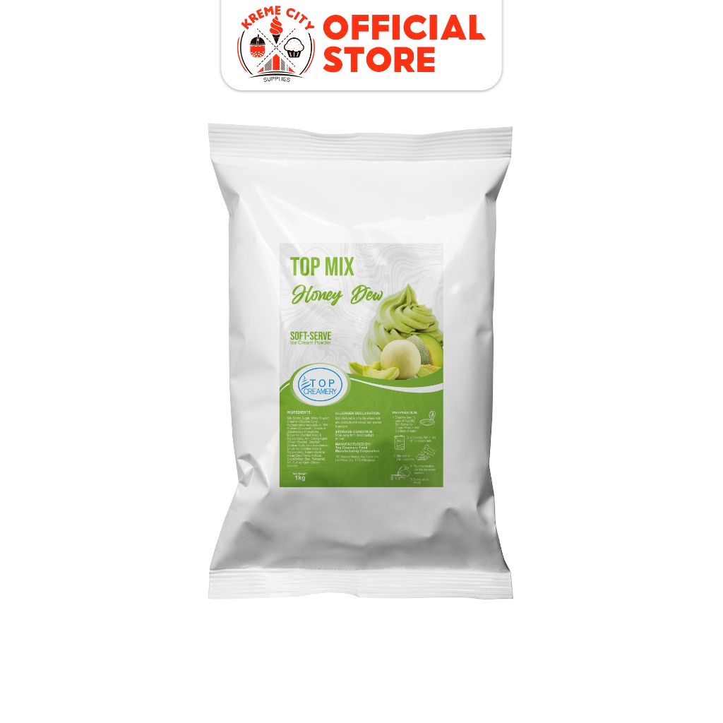 TOP Creamery Topmix Honey Dew Soft Serve Ice Cream Powder Premix 1kg ...