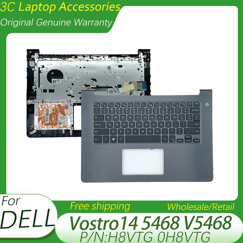 New US Keyboard For Dell Vostro 14 5468 V5468 Laptop Palmrest Upper ...