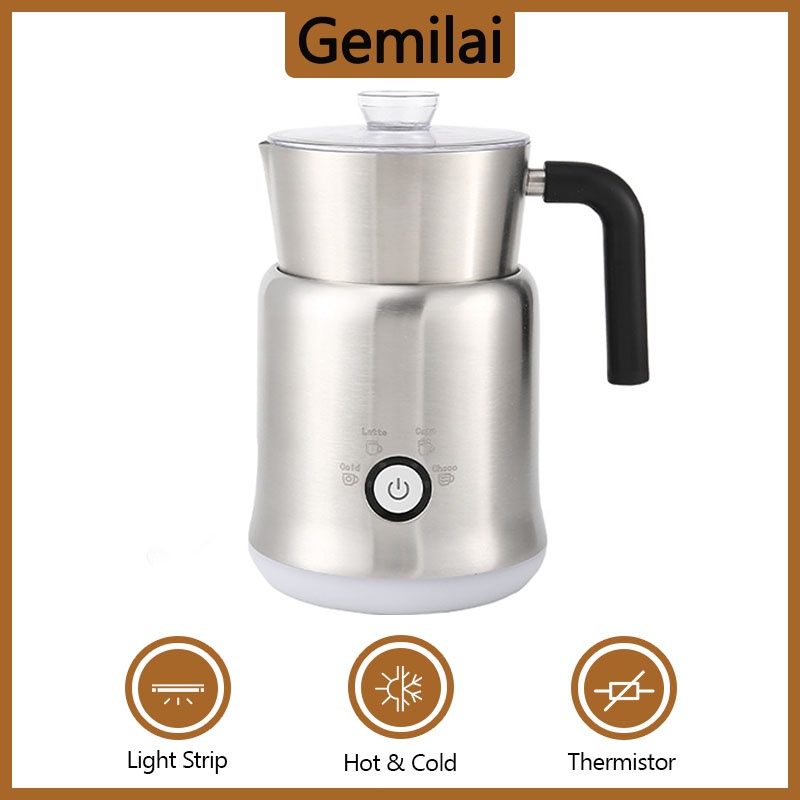 Electric Milk Frother Machine Hot and Cold Milk Steamer Heater 700ML ...