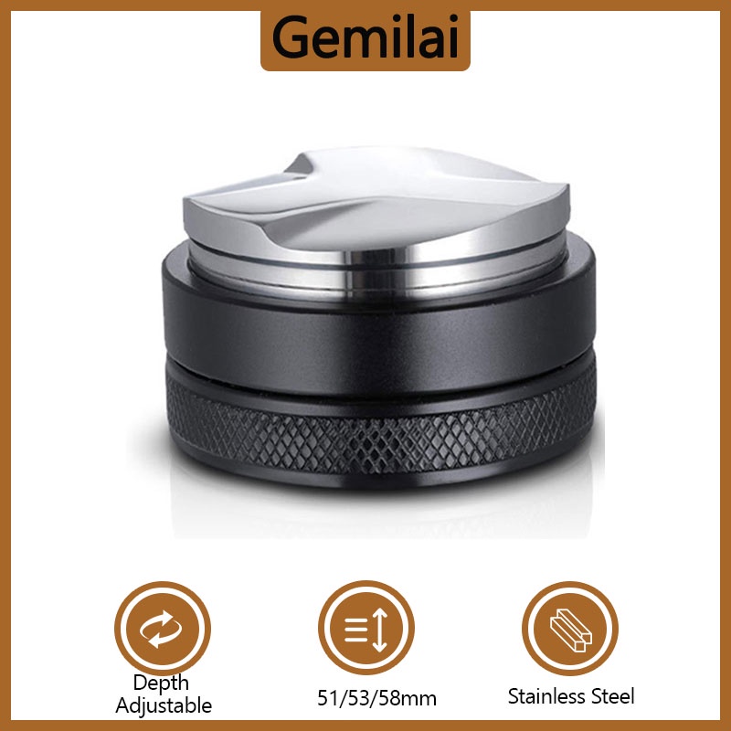 51/53/58MM Coffee Distributor Coffee Leveler Adjustable Depth Coffee ...