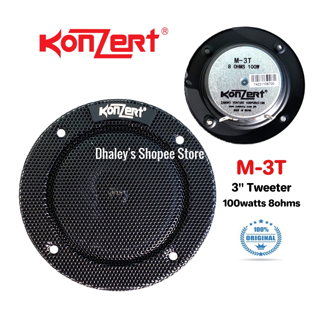 Original Konzert M-3T 3" Tweeter 100watts 8ohms M3T M 3T SOLD per PIECE ...