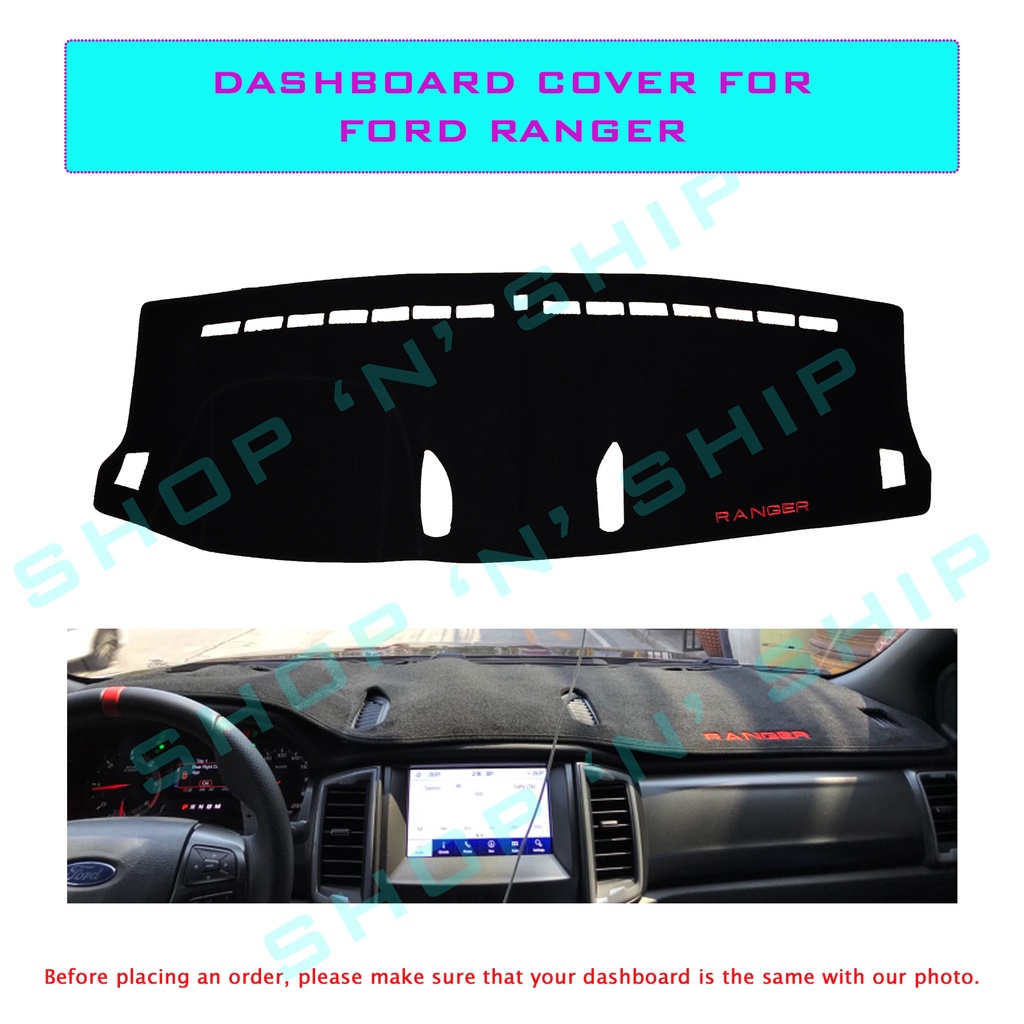 Ford Ranger Wildtrak Raptor 2016 to 2022 Dashboard Cover Anti-slip ...