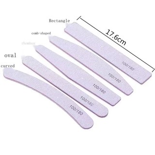Nail Buffer Nail File 100/180 Sanding Block Buffing Professional ...
