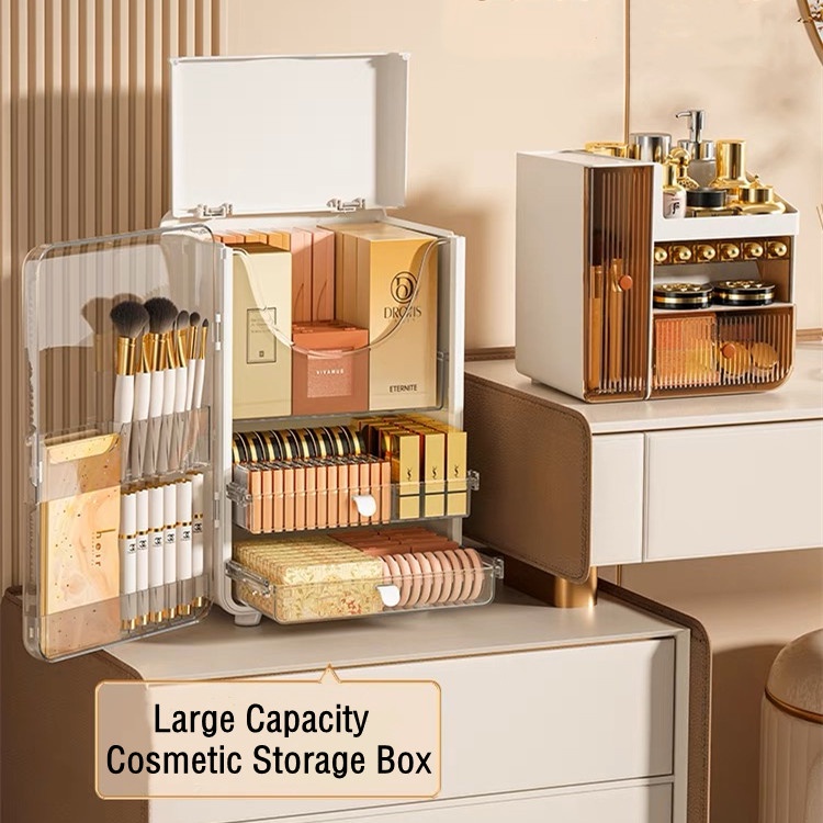 VISHINE Desktop Cosmetic Makeup Storage Box Organizer Rack Portable ...