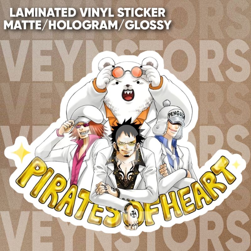 ONE PIECE PIRATES OF HEART | HEART PIRATES | TRAFALGAR LAW LAMINATED ...