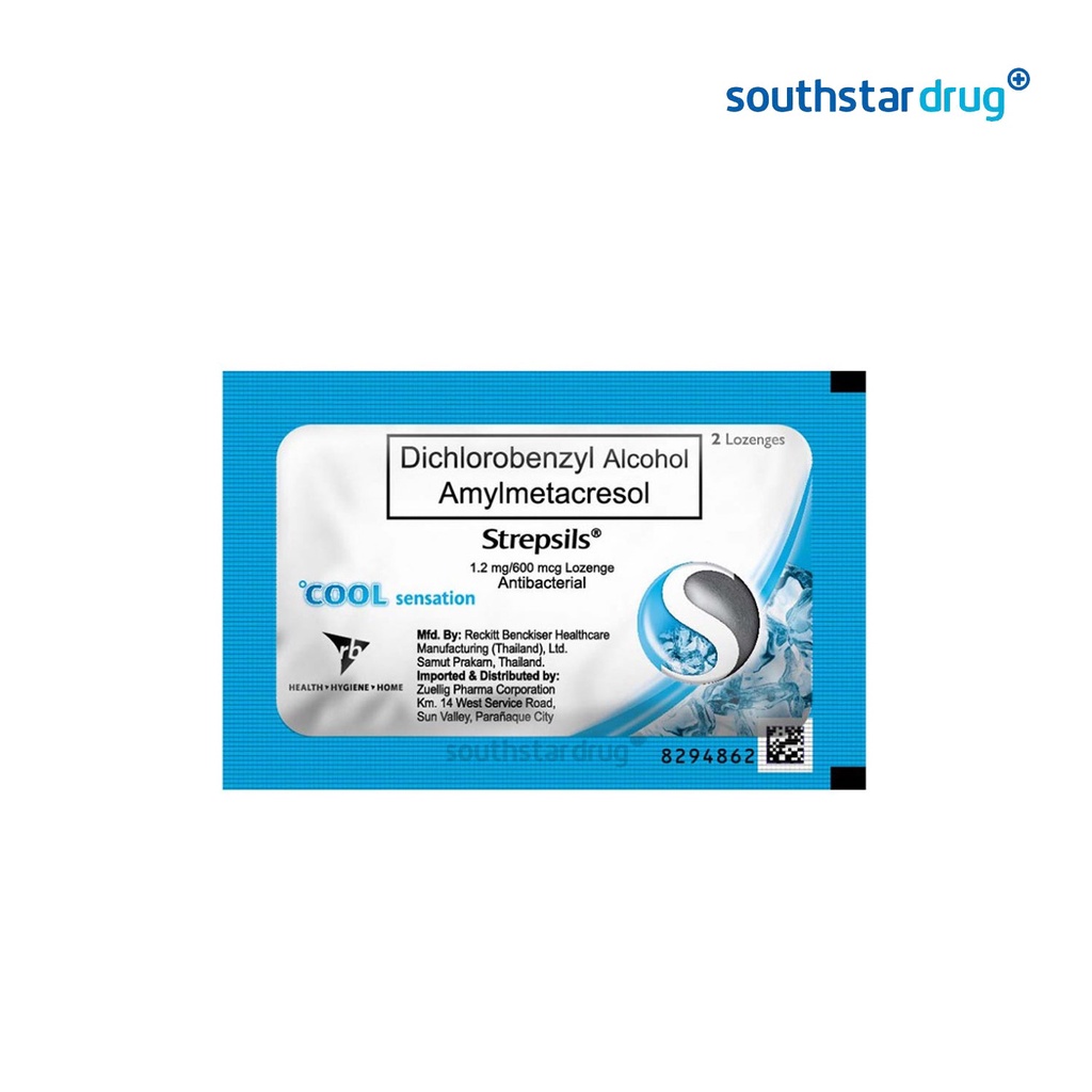 Strepsils Cool Senstation 1.2mg / 600mg Lozenges 2x1 Pack | Shopee ...
