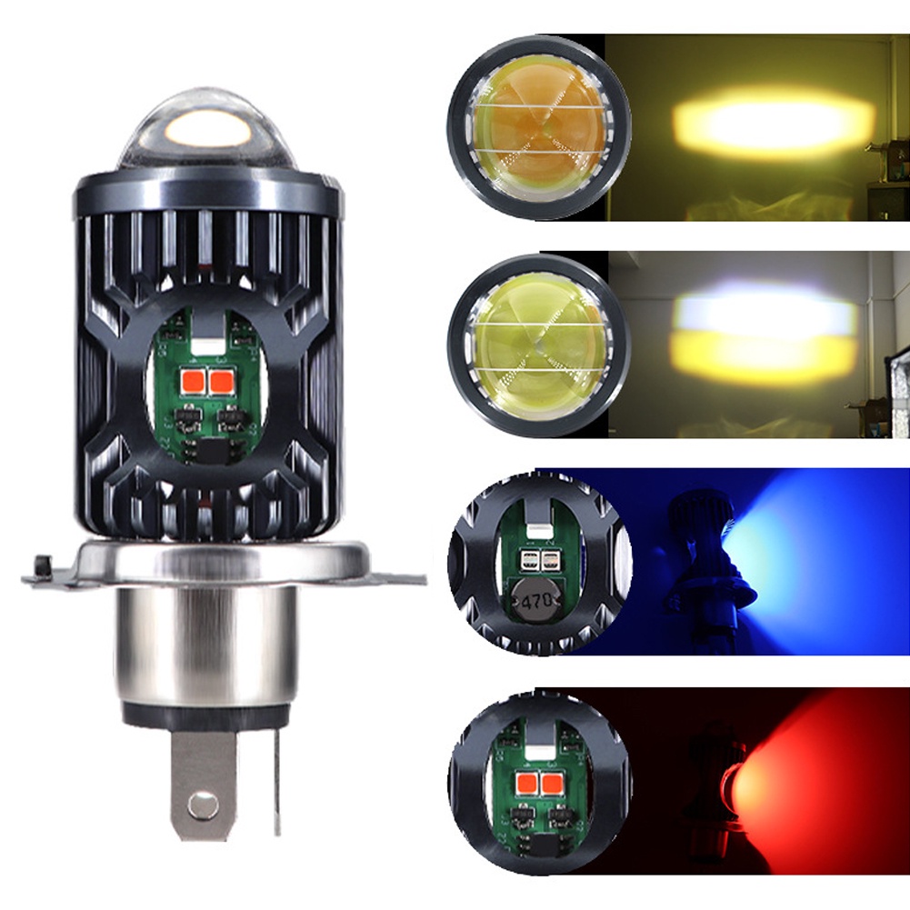 4Colors H4 LED Moto H6 BA20D P15D LED Moto Motorcycle Headlight Bulbs ...