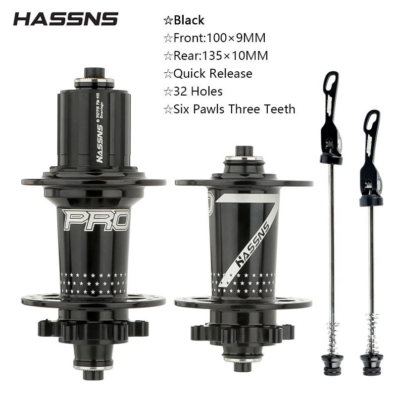 ⚡HASSNS PRO7 MTB Hub 6 Pawls 32 Holes Ultralight Hub 120 Beeps Sealed ...
