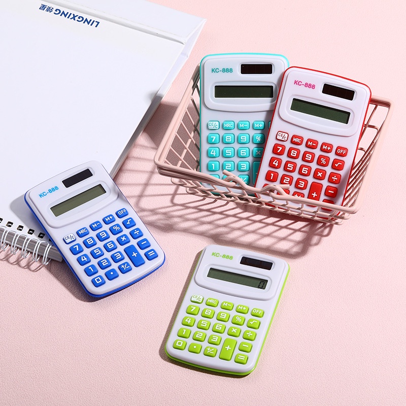 KC-888 8 digits Mini electronic calculator school office supplies ...