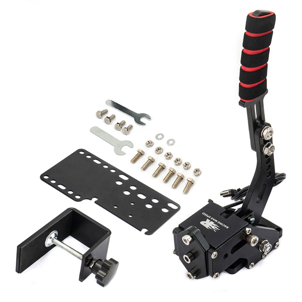 Black 16Bit Racing Games Hand Brake System PC USB SIM Handbrake ...