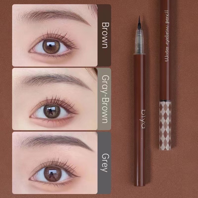 BIYA 0.01mm Liquid Eyebrow Pencil Ultra Fine Slim Thin Brow Pen Waterproof Sweat-proof | Shopee ...