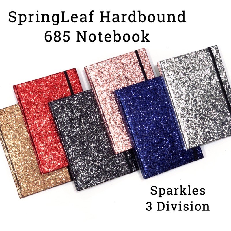 Springleaf Hardbound Notebook Sparkle collection | Shopee Philippines