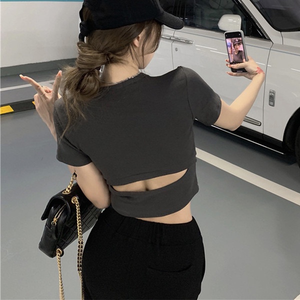 terno crop top and pants sando for woman 2023 Summer Super Hot Girl ...