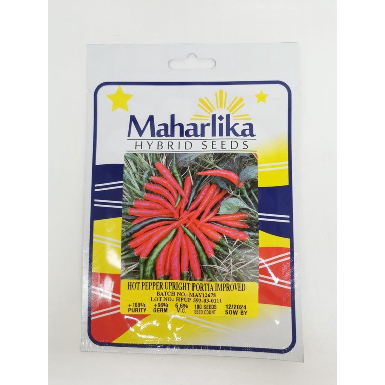 HOT PEPPER UPRIGHT PORTIA IMPROVED BY MAHARLIKA HYBRID SEEDS ( ORGINAL ...