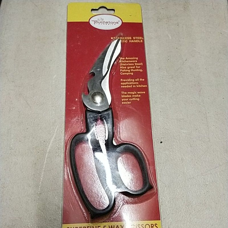 Touchstone Classics 5 Way Scissors / Kitchen Scissors / Curved Scissor ...
